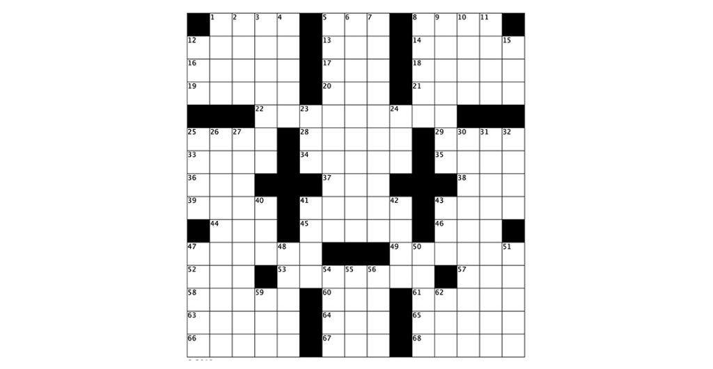 "Playing on a Loop" - Rossword Puzzles